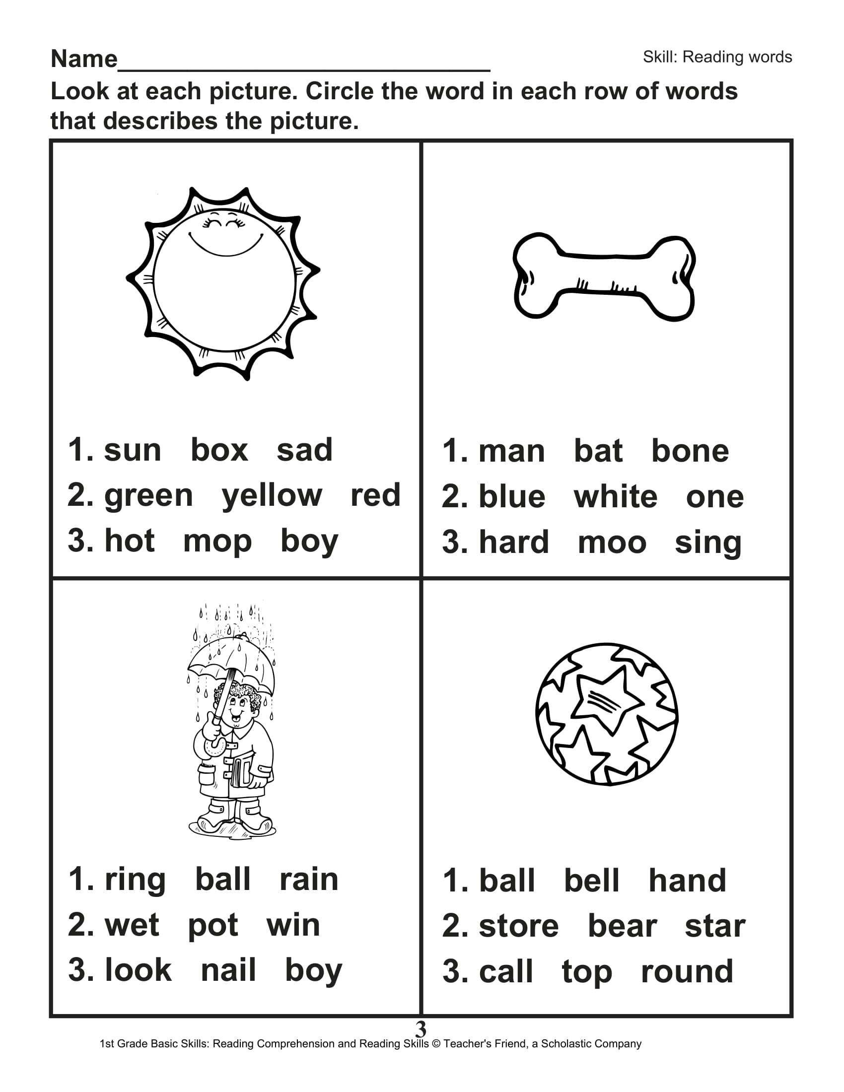 Worksheet Ideas Ft Grade Readingion Worksheets Db excel