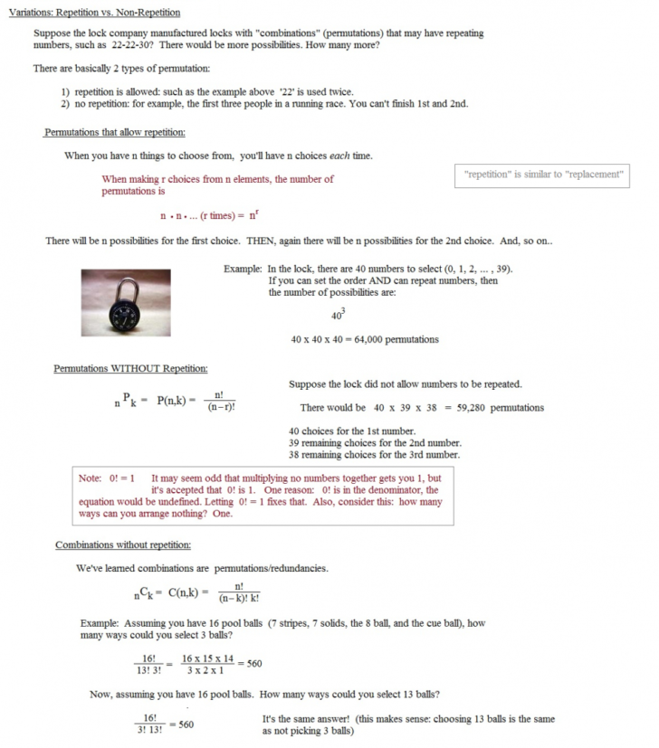 Worksheet Permutations And Combinations Worksheet Ncert — db-excel.com