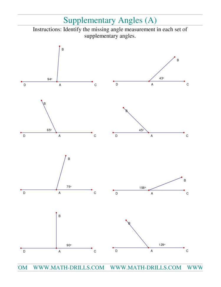 Naming Angles Worksheet Answers — db-excel.com